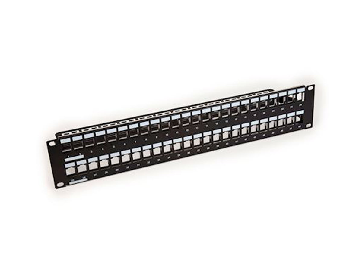 CORNING UU001622909 RJ-45 PANEL 48P 2U BLA ALU